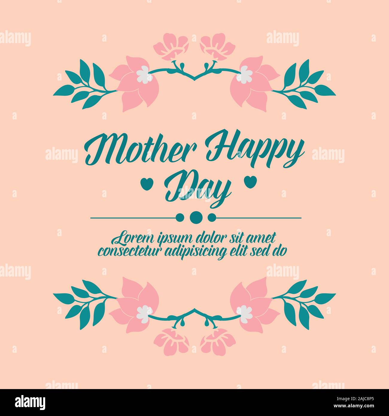 Elegant crowd leaf pink Stock Vector Images - Alamy