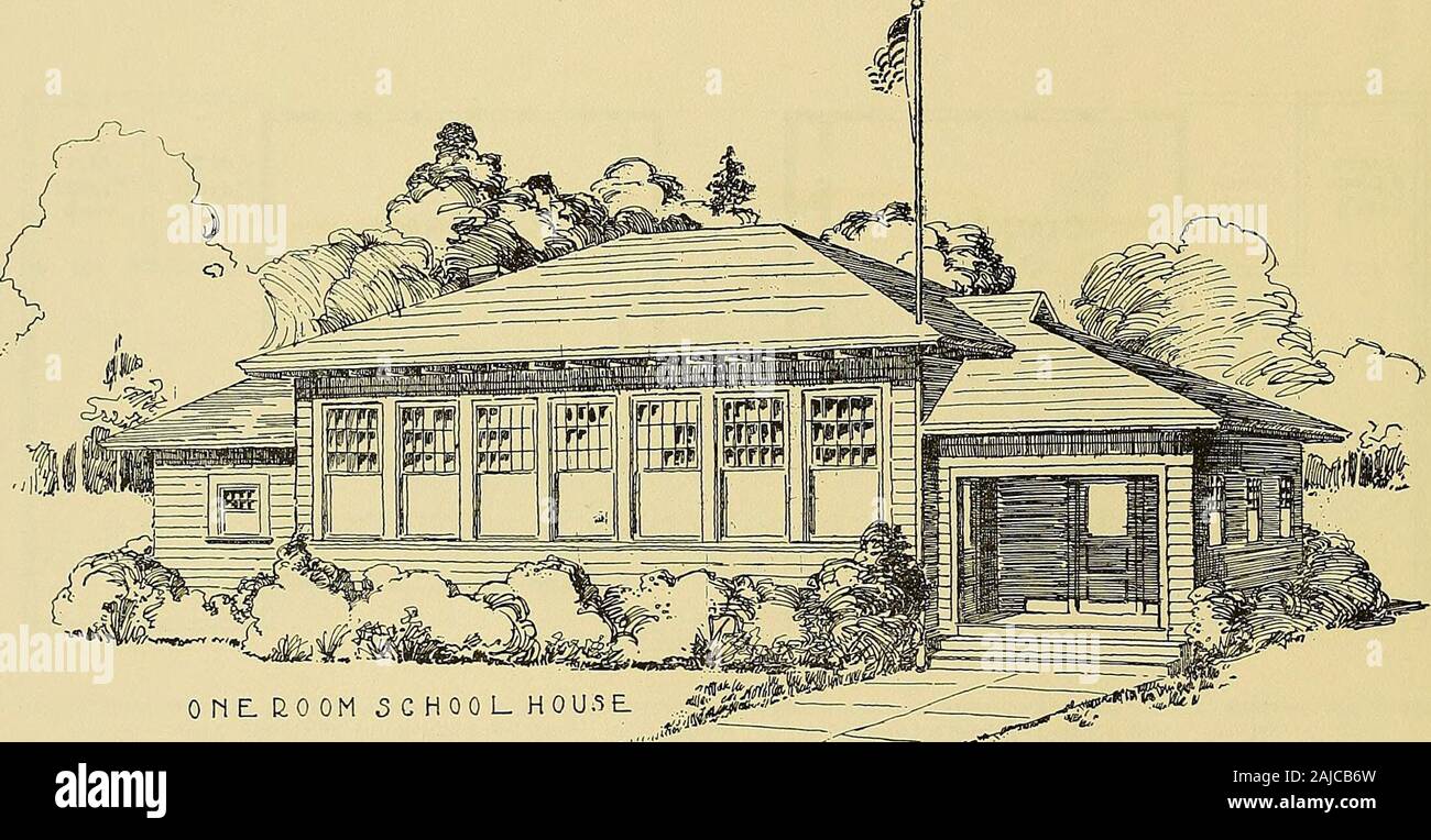 School architecture; one-, two-, three- and four-room school buildings ...
