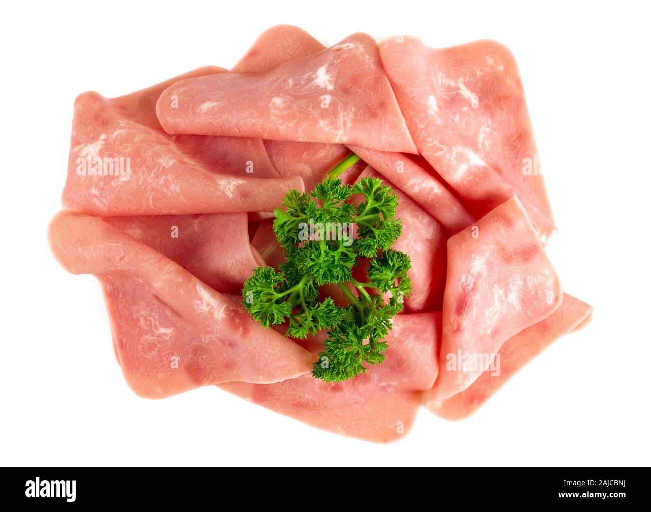 squared slice of lean pork ham Stock Photo - Alamy