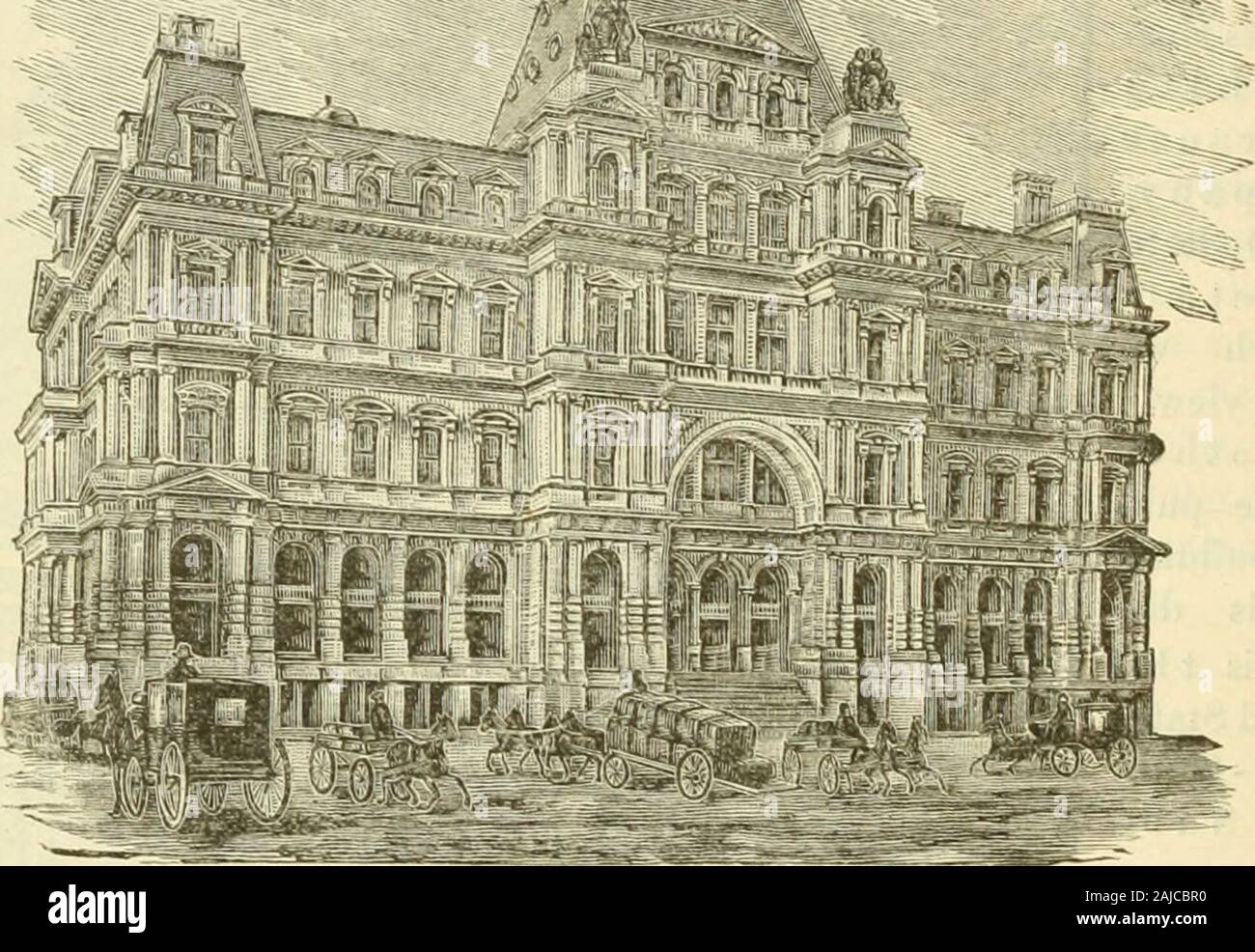Boston illustrated; . The Post-Office. Post-Office Square Front. front ...