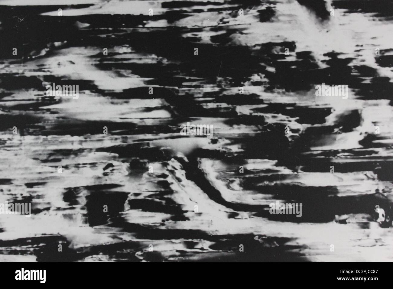 Fine seventies black and white extreme high contrast abstract ...