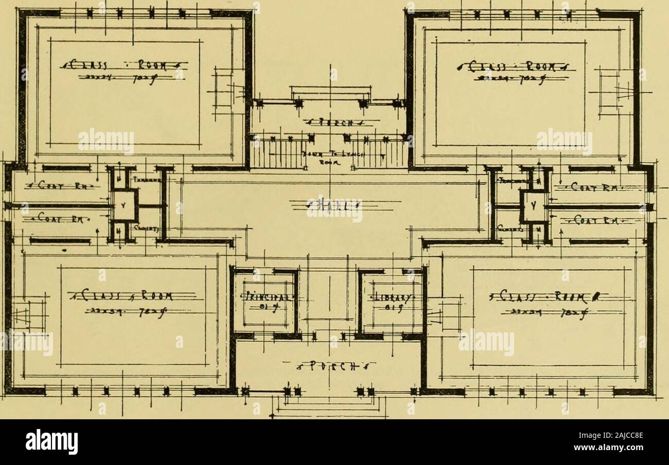 School architecture; one-, two-, three- and four-room school buildings ...