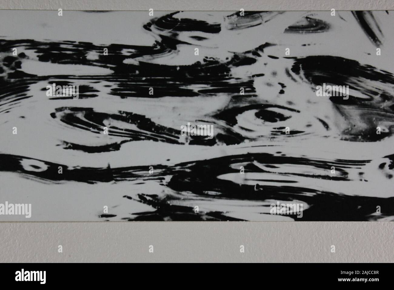 Fine seventies black and white extreme high contrast abstract ...