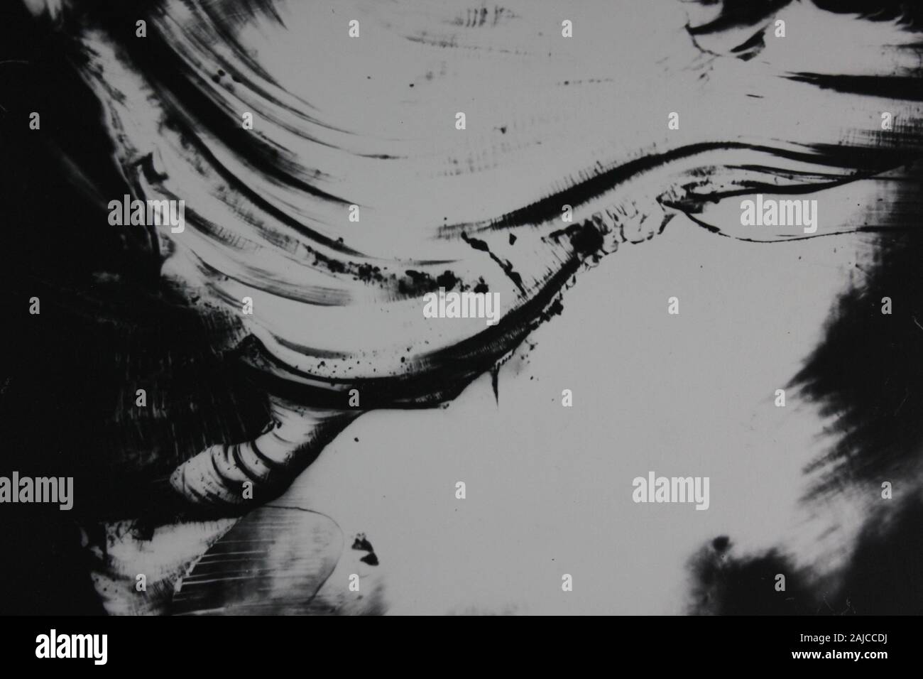 Fine seventies black and white extreme high contrast abstract ...