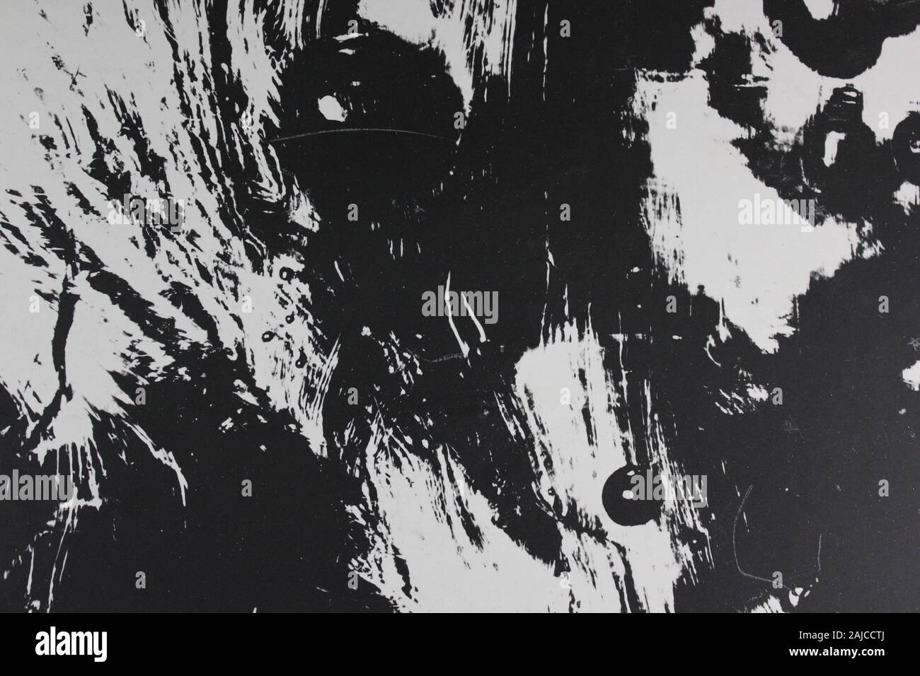 Fine seventies black and white extreme high contrast abstract ...