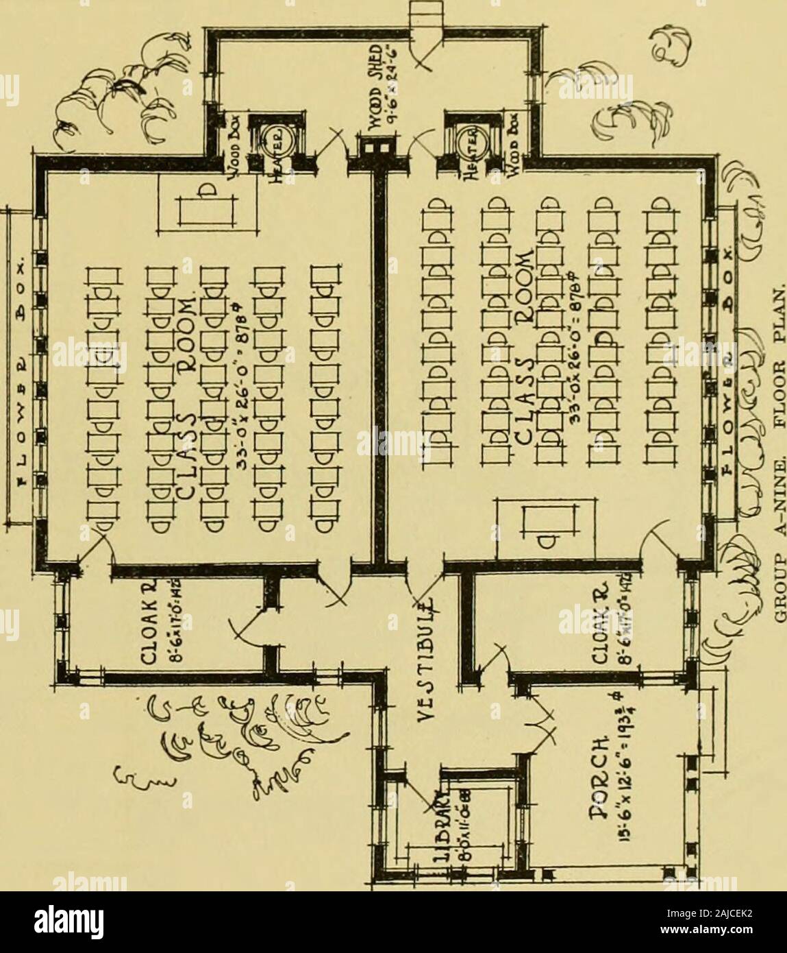 School architecture; one-, two-, three- and four-room school buildings ...