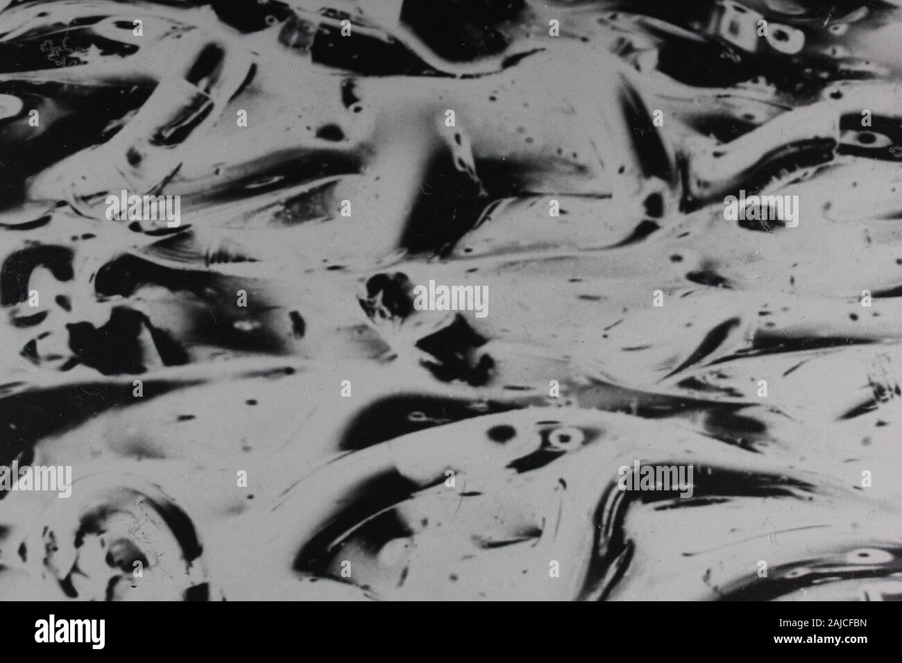 Fine seventies black and white extreme high contrast abstract ...