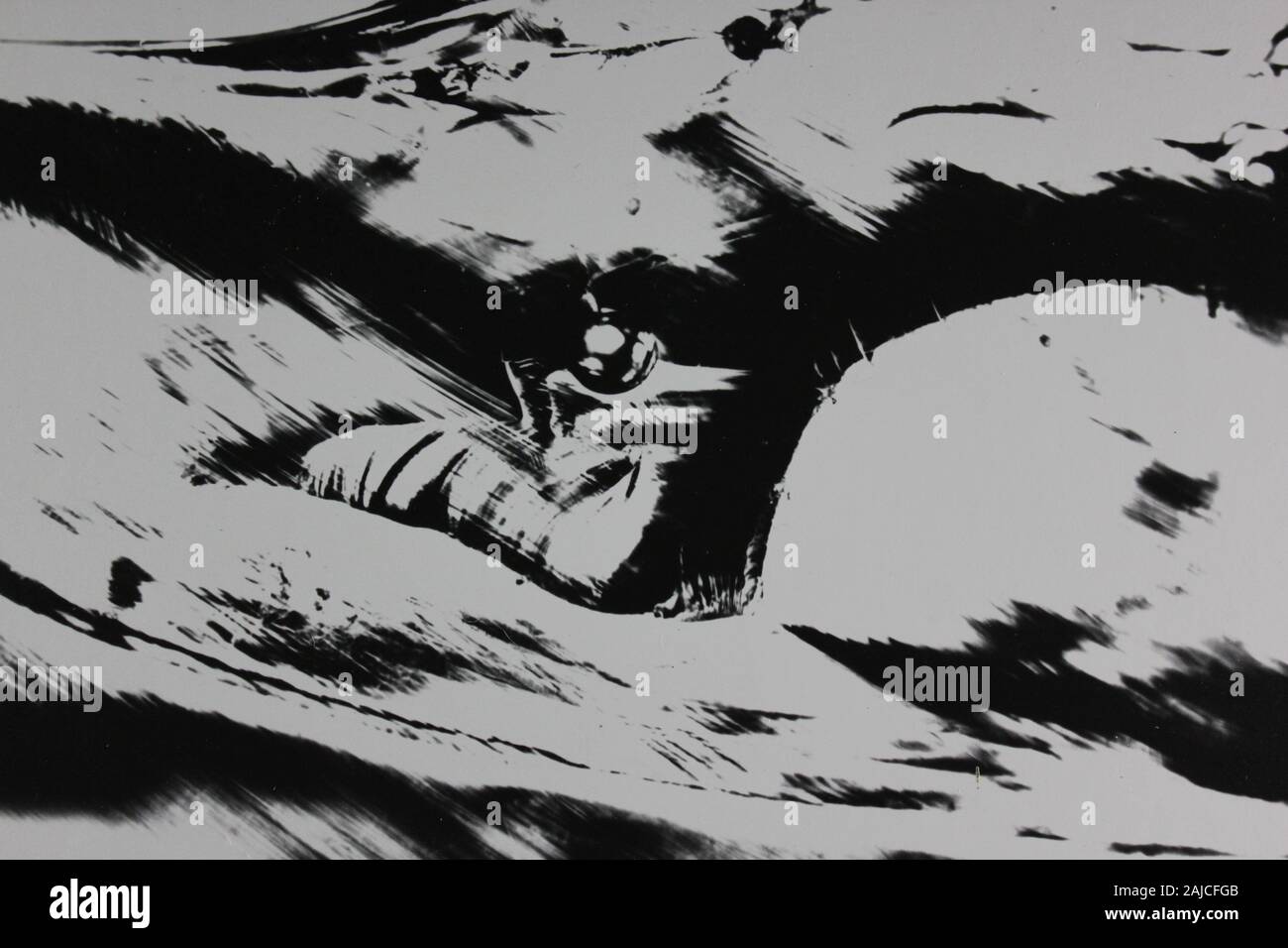 Fine seventies black and white extreme high contrast abstract ...