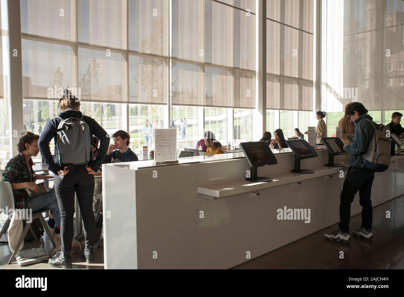 Student café at Washington University, Danforth Campus, in St Louis ...