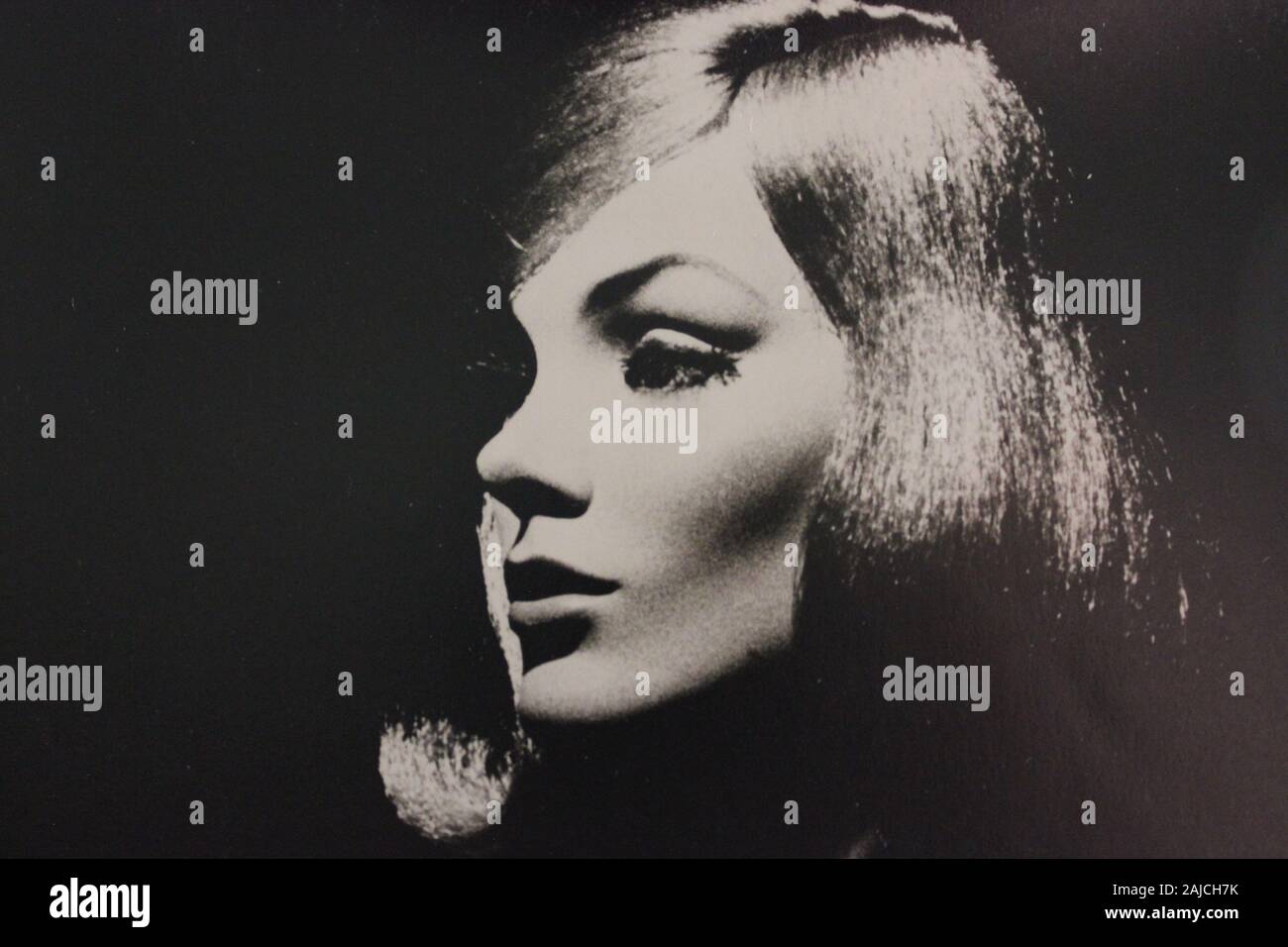 Fine seventies black and white photography of a beautiful and ...