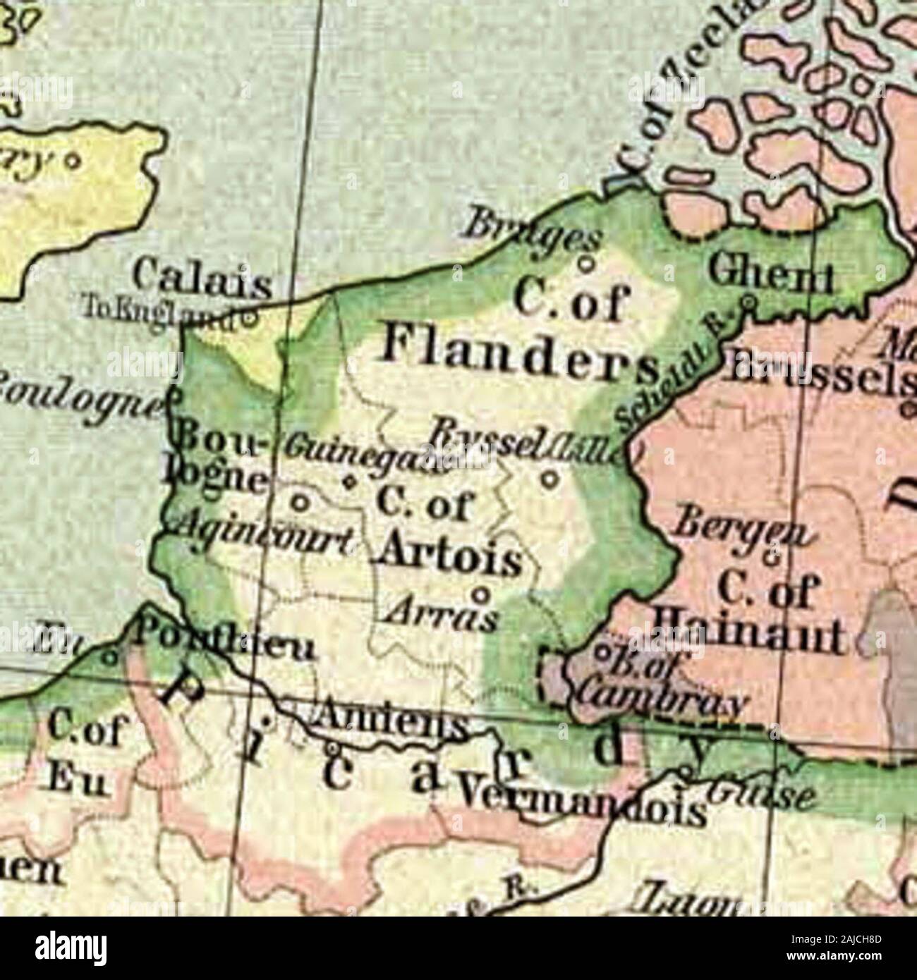 Antique Map Of Calais High Resolution Stock Photography and Images - Alamy