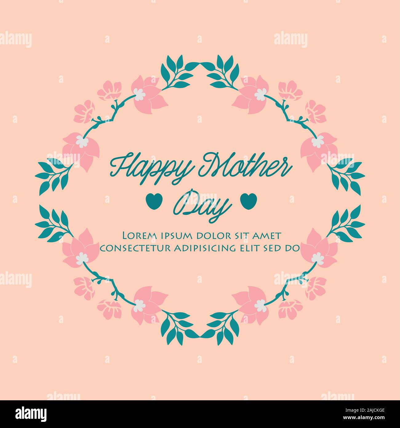 Elegant crowd leaf pink Stock Vector Images - Alamy