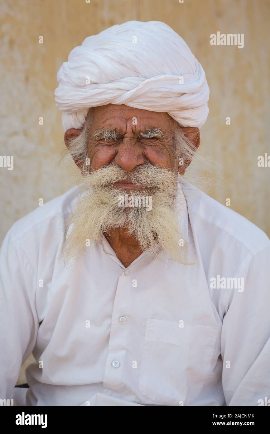 Indian man mustache jodhpur rajasthan hi-res stock photography and ...
