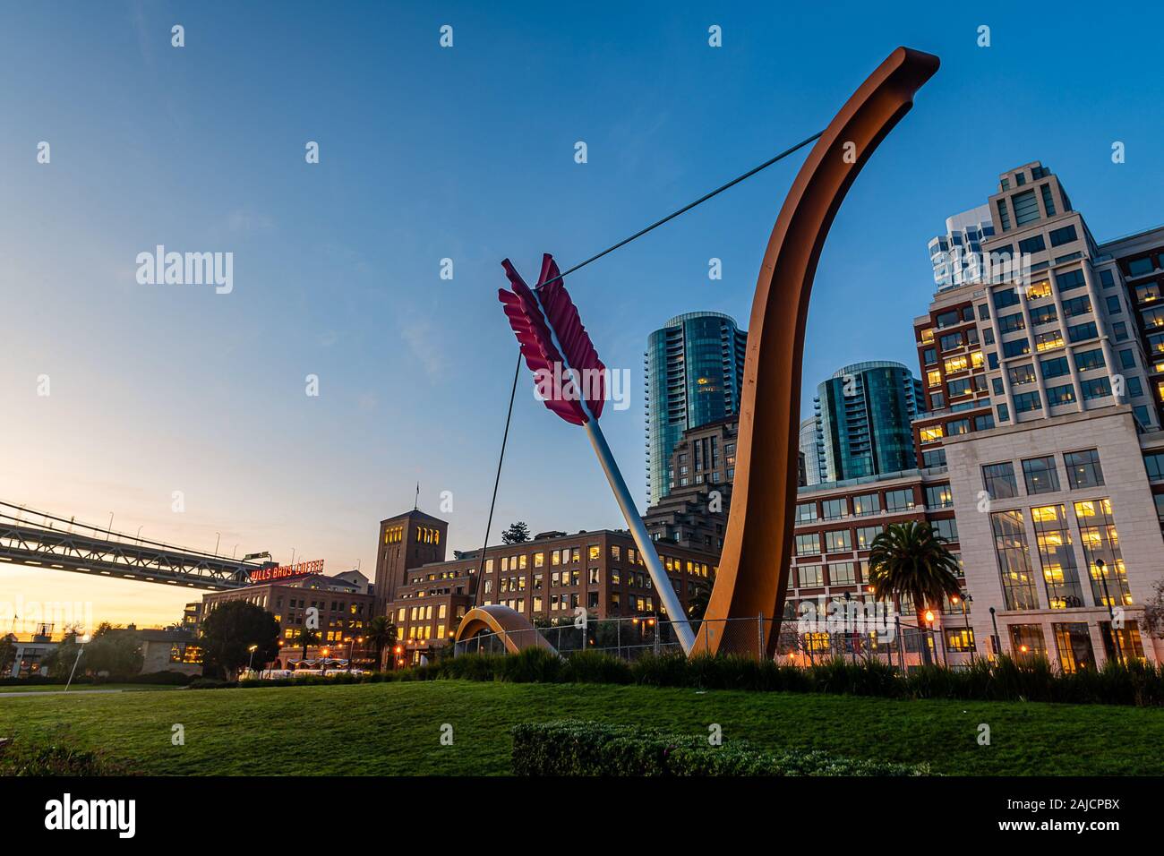 The Embarcadero at Sunrise Stock Photo - Alamy