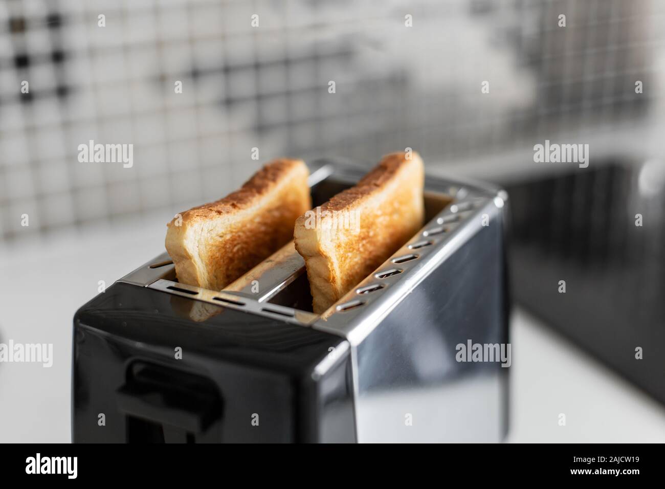 Breakfast toast. Toast bread close up Stock Photo - Alamy