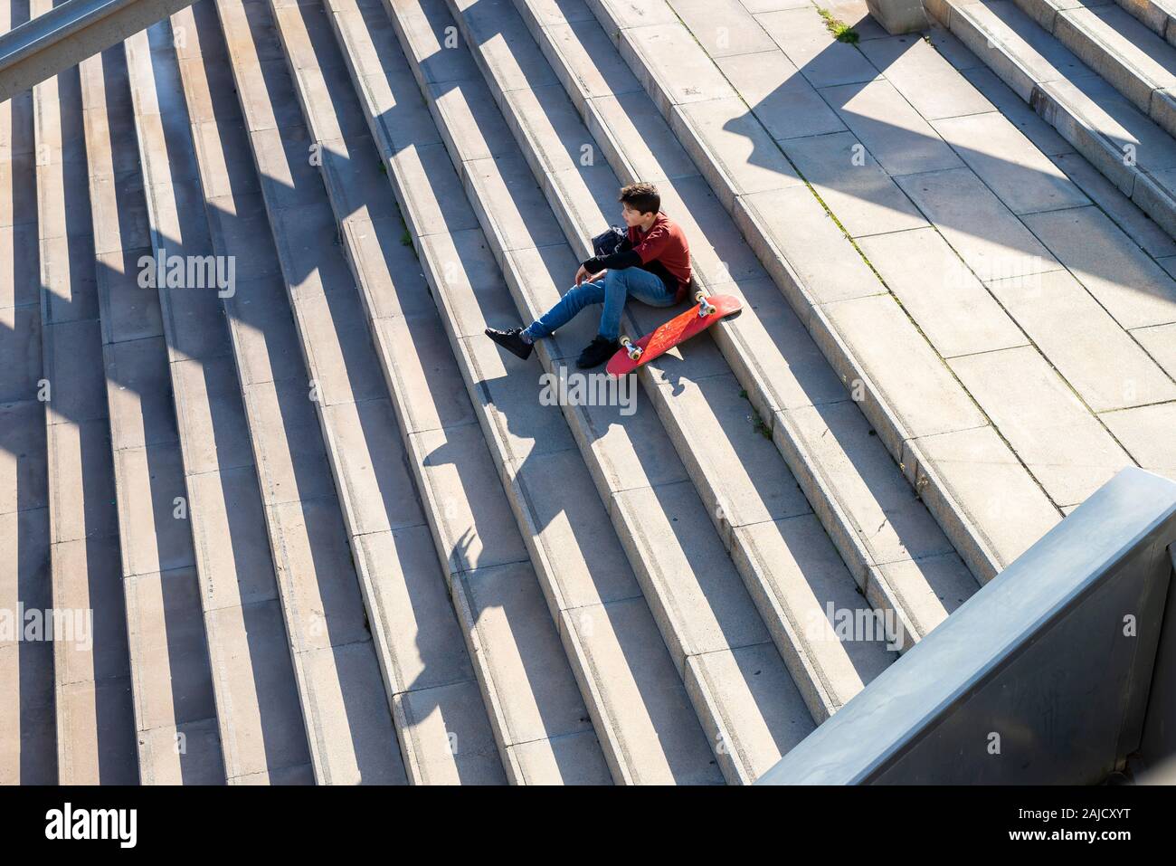 Child top of stairs low angle view hi-res stock photography and images ...