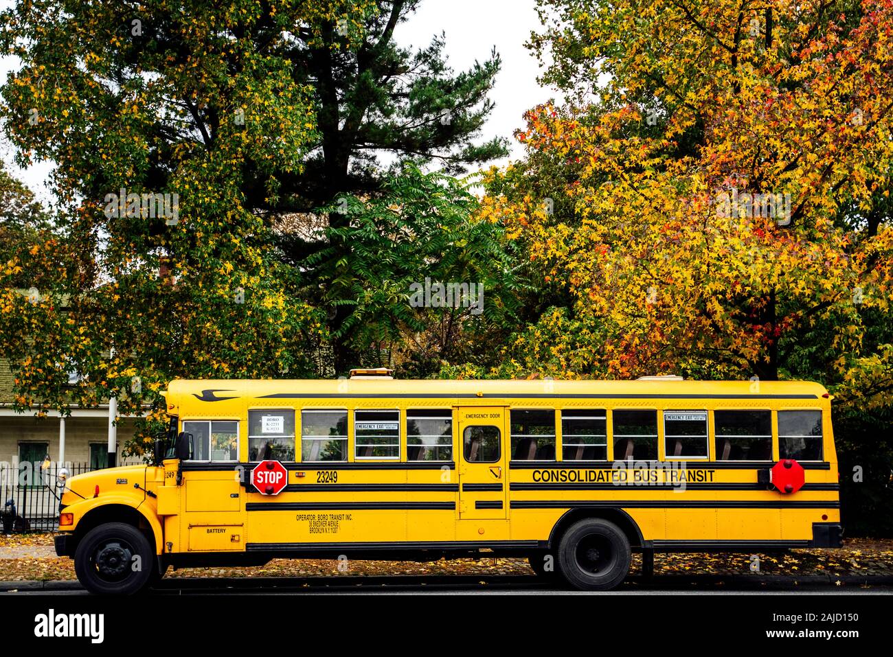 New york city school bus hi-res stock photography and images - Alamy