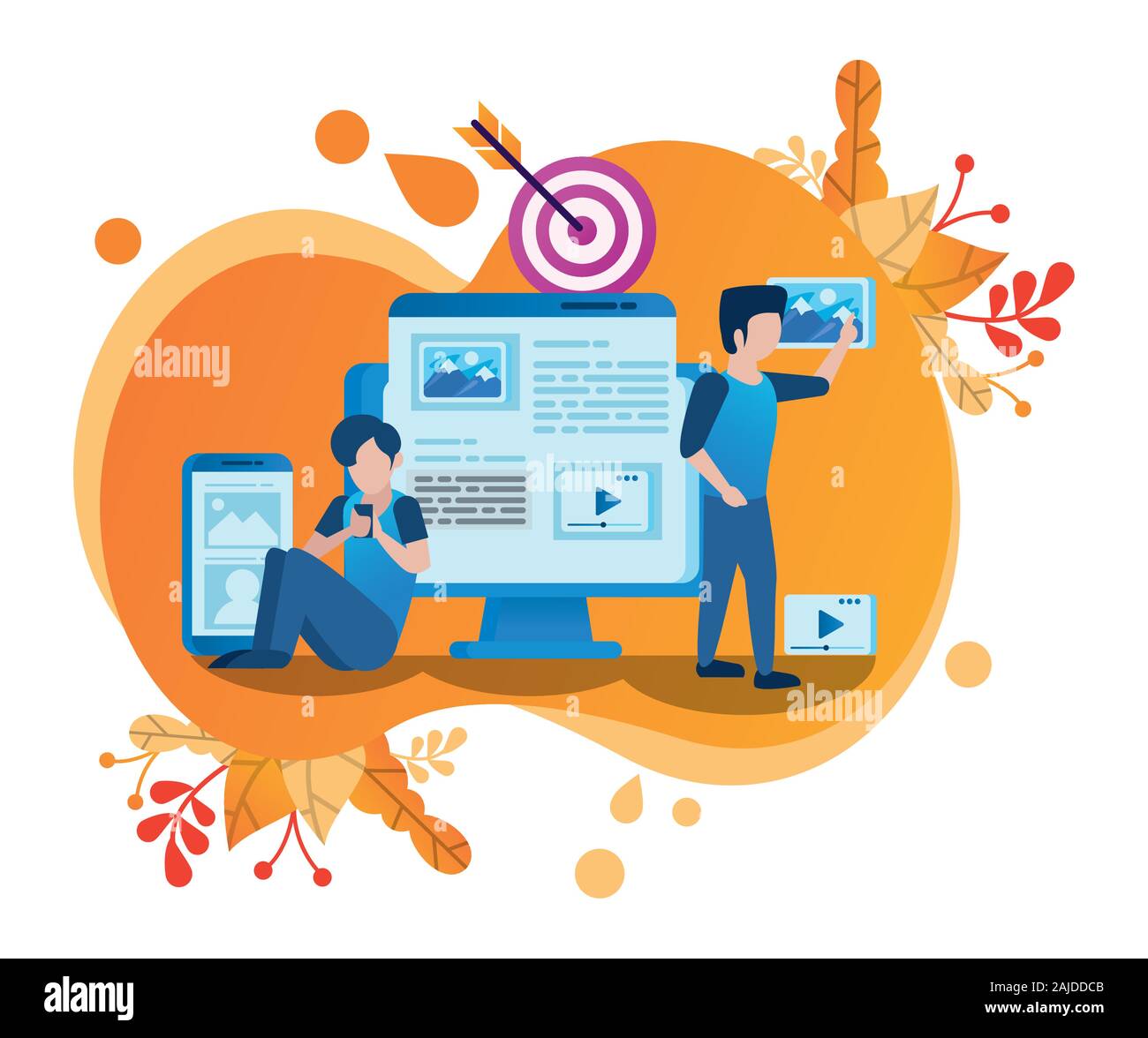 Desktop users Stock Vector Images - Alamy