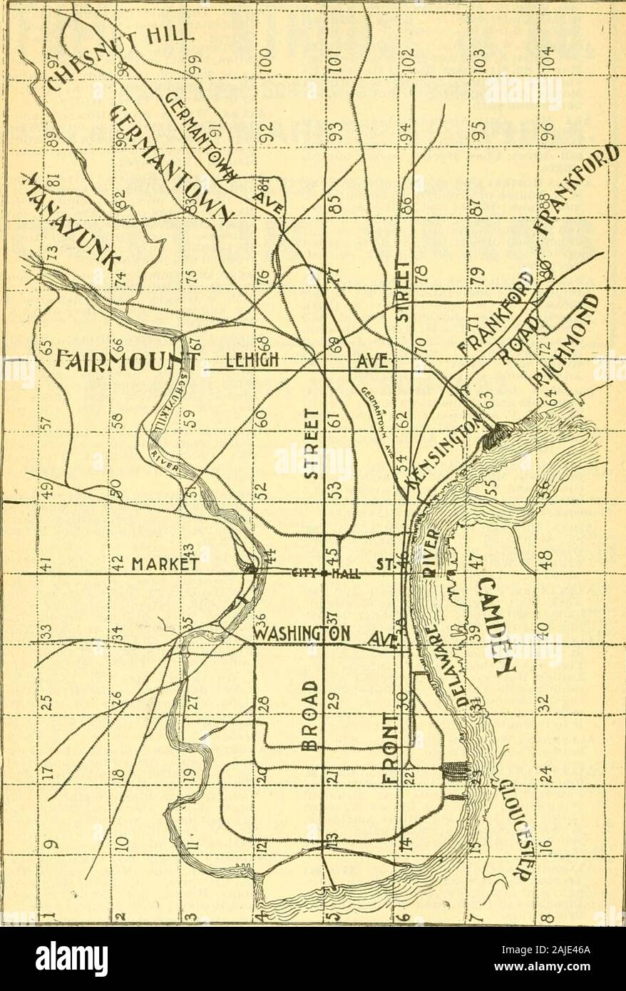 Map of frankford hi-res stock photography and images - Alamy