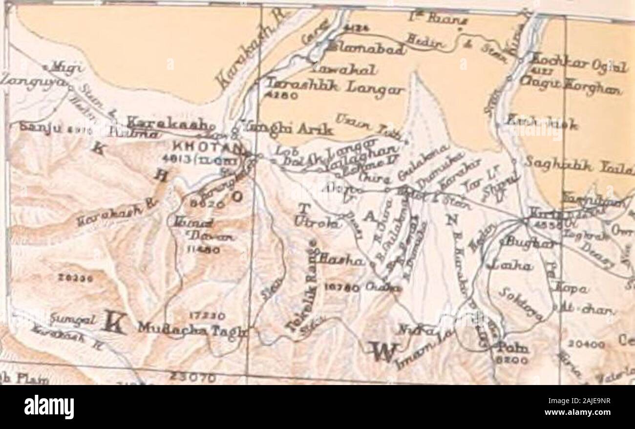 Brazilian highlands physical map