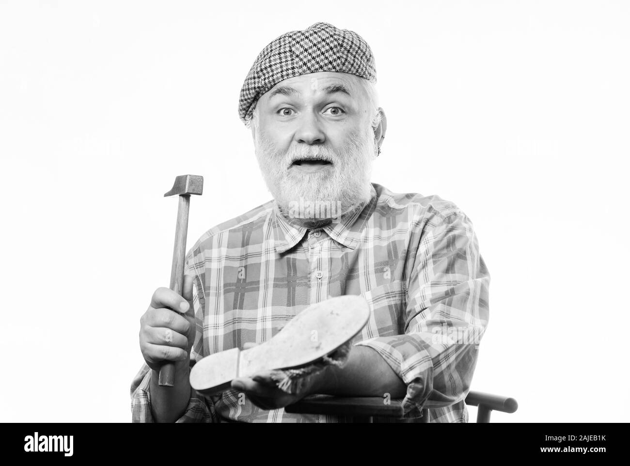 Shoe master Black and White Stock Photos & Images - Alamy