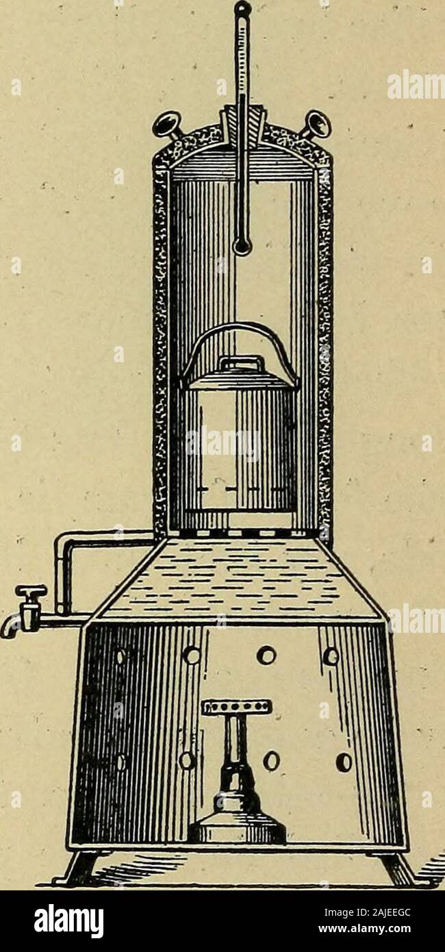 A manual of hygiene and sanitation . steam sterilizer, pattern of Koch ...