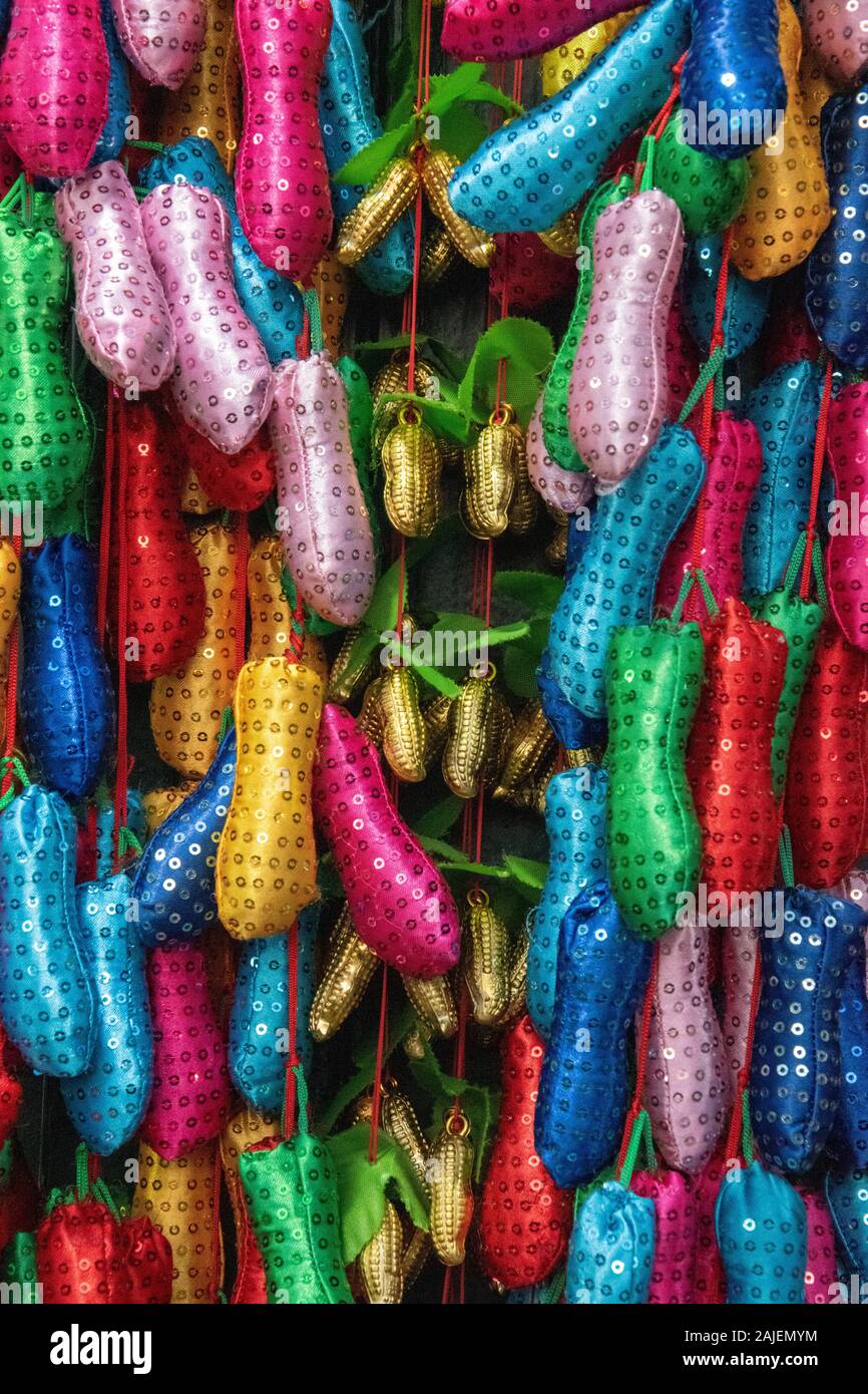 Bright shiny fish toy background with loud colours. Naschmarkt (Night ...
