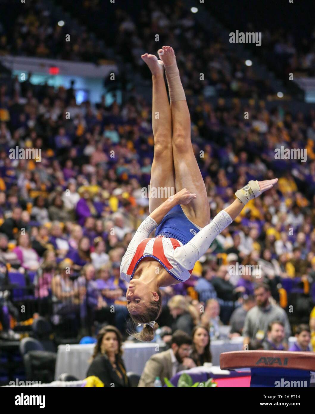 Baton Rouge, LA, USA. 3rd Jan, 2020. Arizona's Heather Swanson looks to ...