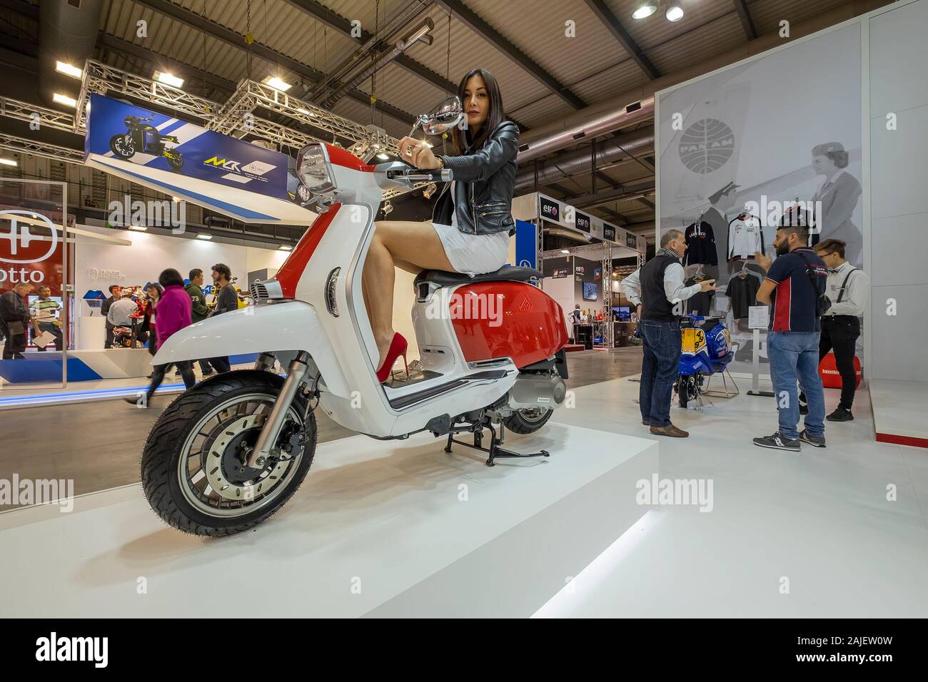 Milan international exhibition of cycle and motorcycle hi-res stock ...