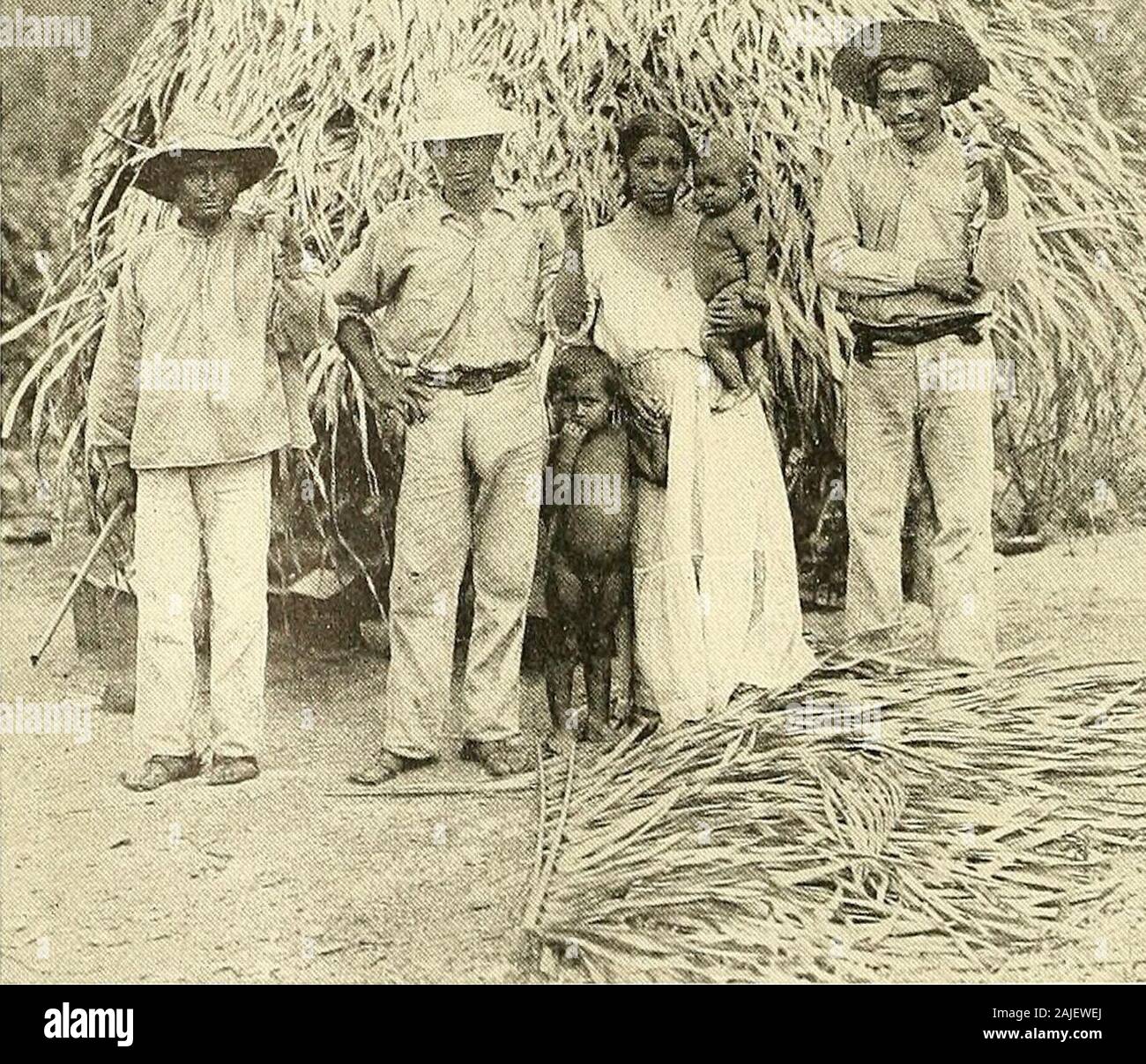 Panama and the canal in picture and prose .. . A CUNA-CUNA FAMILY NEAR ...