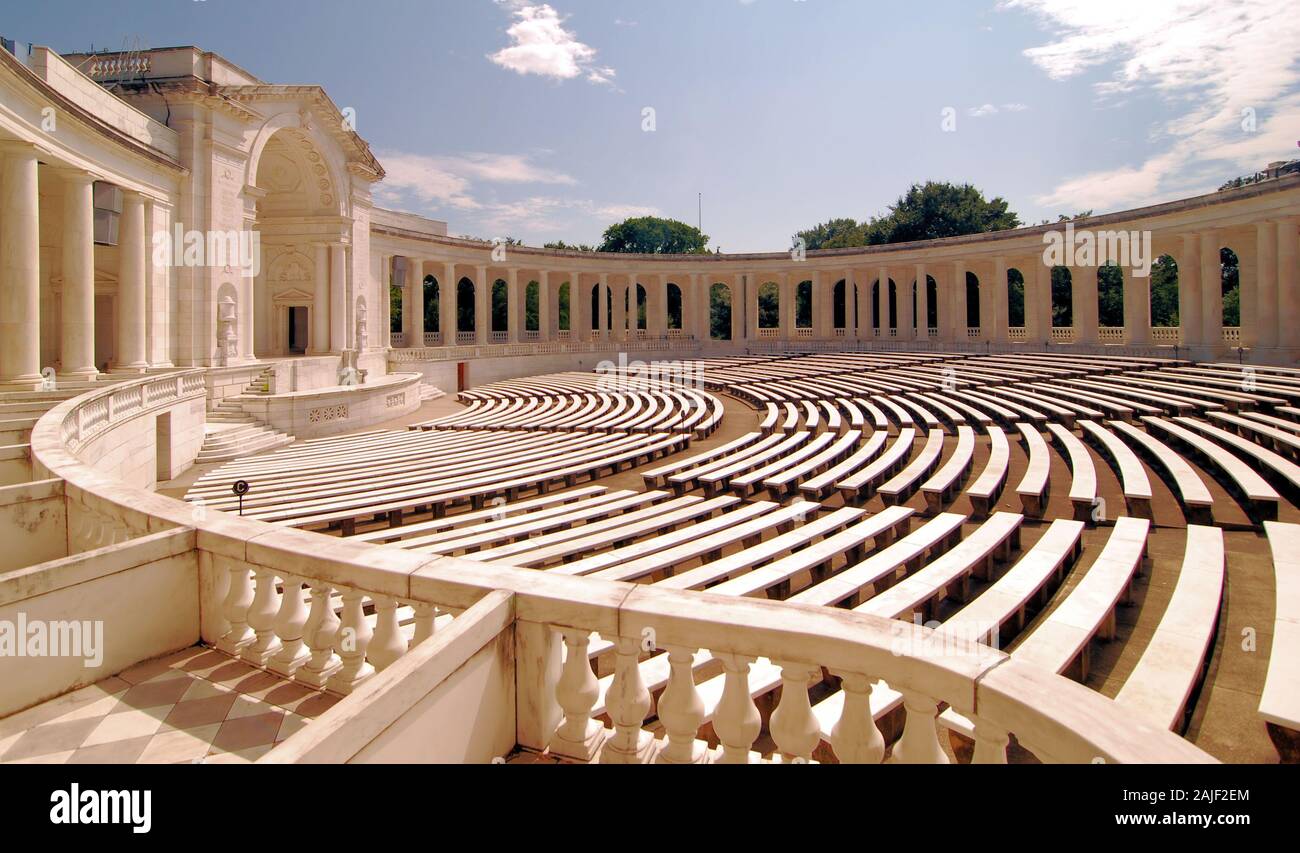 The Arlington Cemetery Amphitheater at the Arlington National Cemetery ...