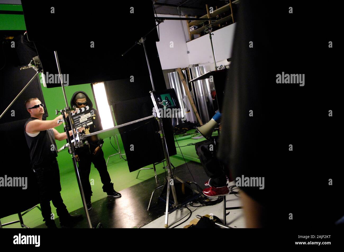 (L-R) Director Rage and Justin Benjamin Alex Rucker aka JBar at JBar ft ...