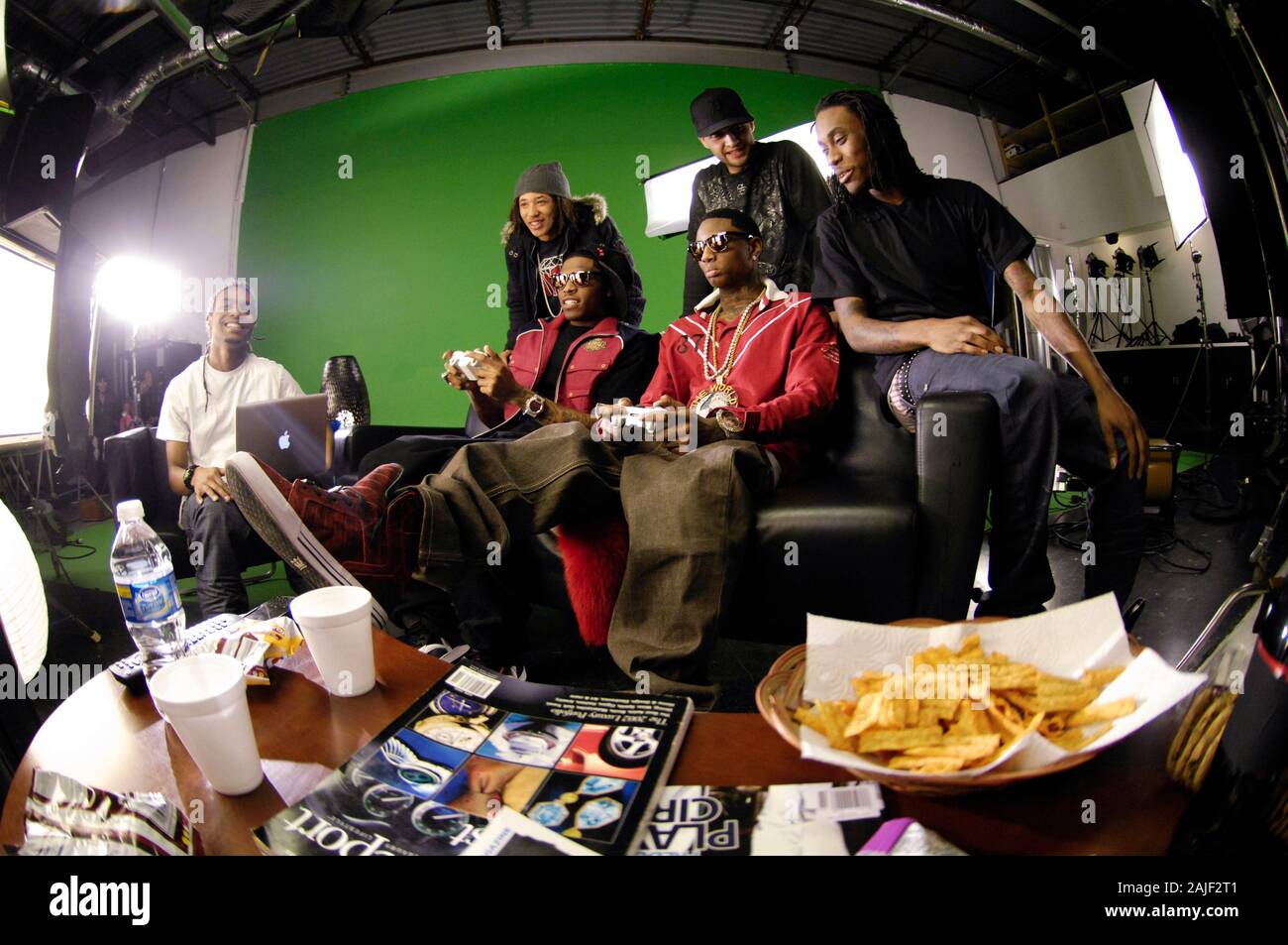 (L-R) Justin Benjamin Alex Rucker aka JBar and Rapper Deandre Way aka ...