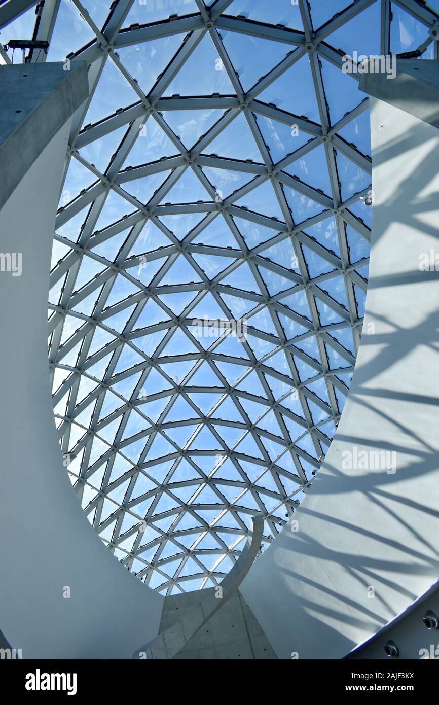 Geodesic dome glass ceiling at the Salvador Dali Museum in St ...
