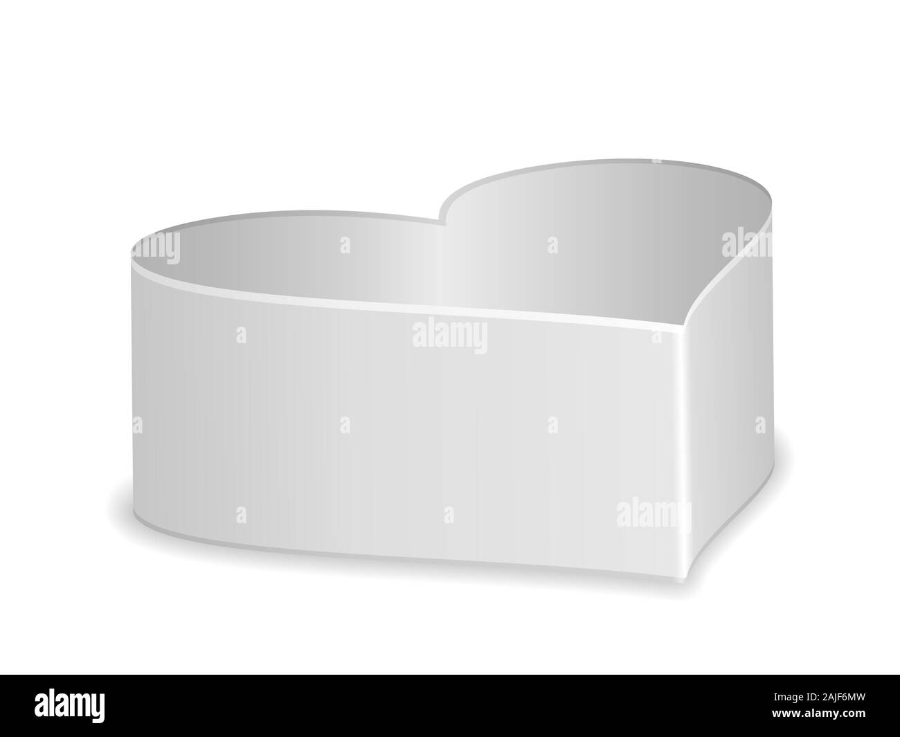 Heart box on a white background. Vector illustration Stock Photo - Alamy