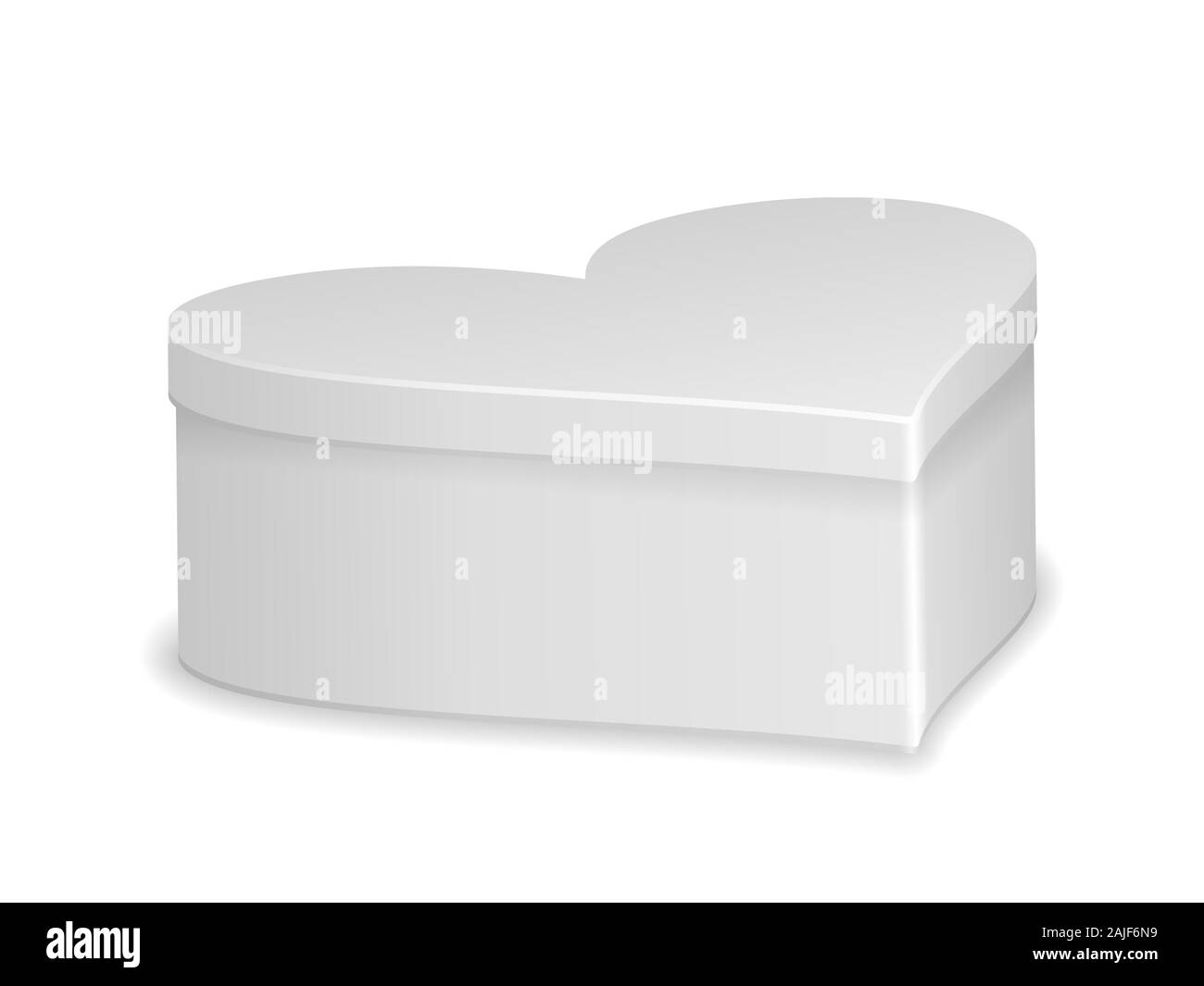 Heart box on a white background. Vector illustration Stock Photo - Alamy