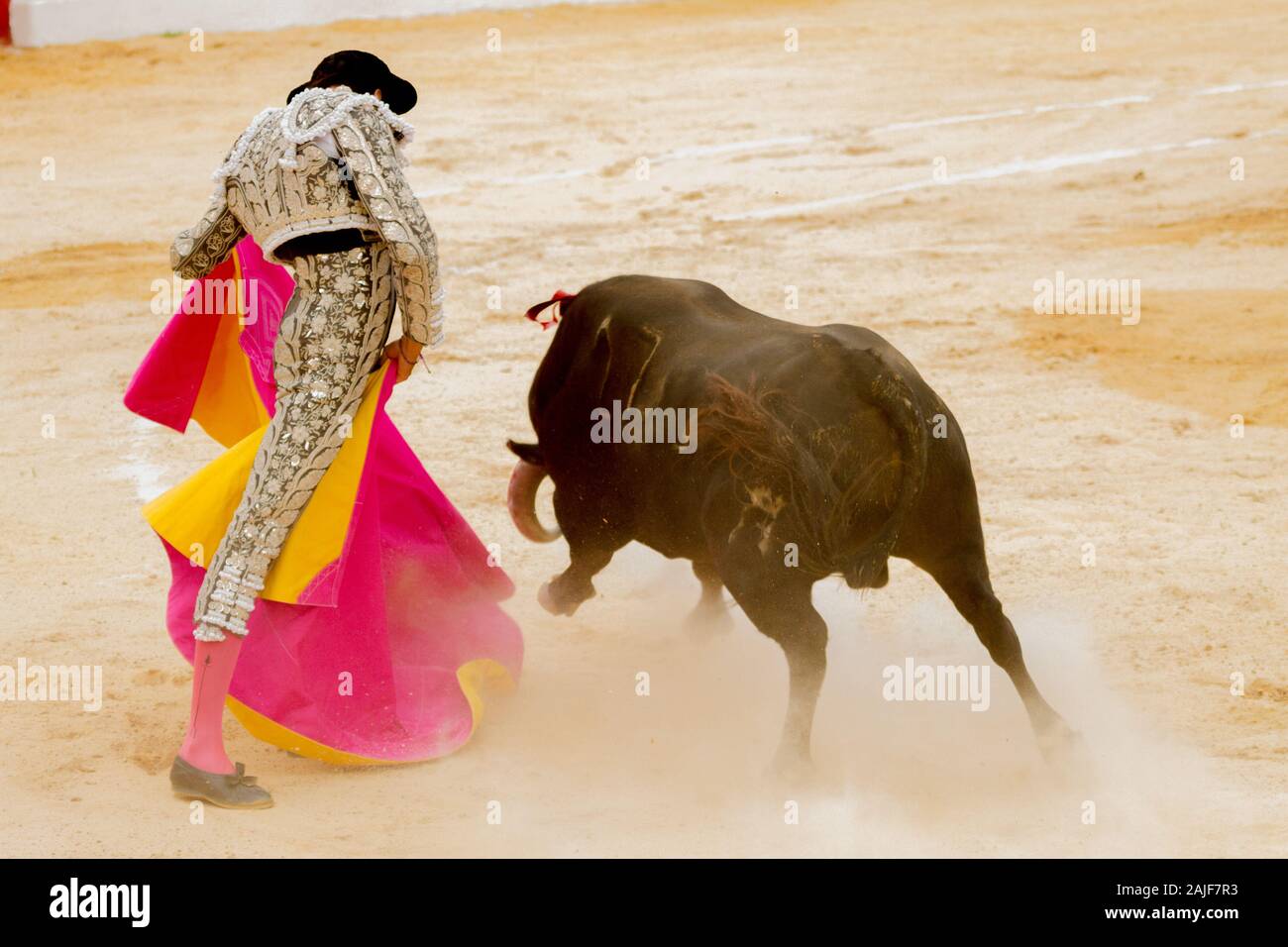 Bullfighter doing work Stock Photo - Alamy