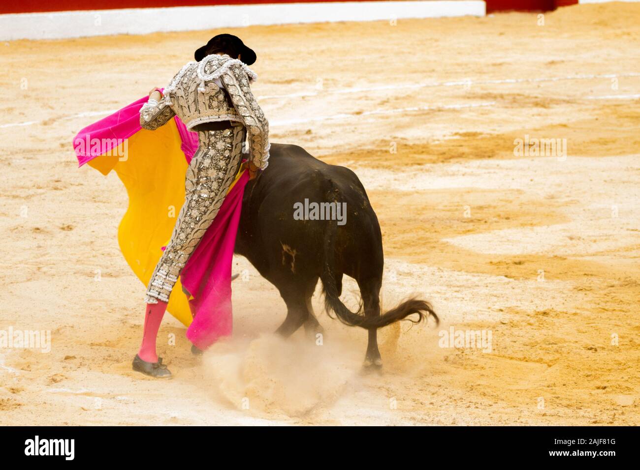 Bullfighter doing work Stock Photo - Alamy