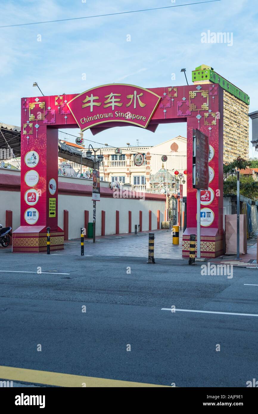Singapore Chinatown preparing to celebrate the Year of the Rat New Year ...