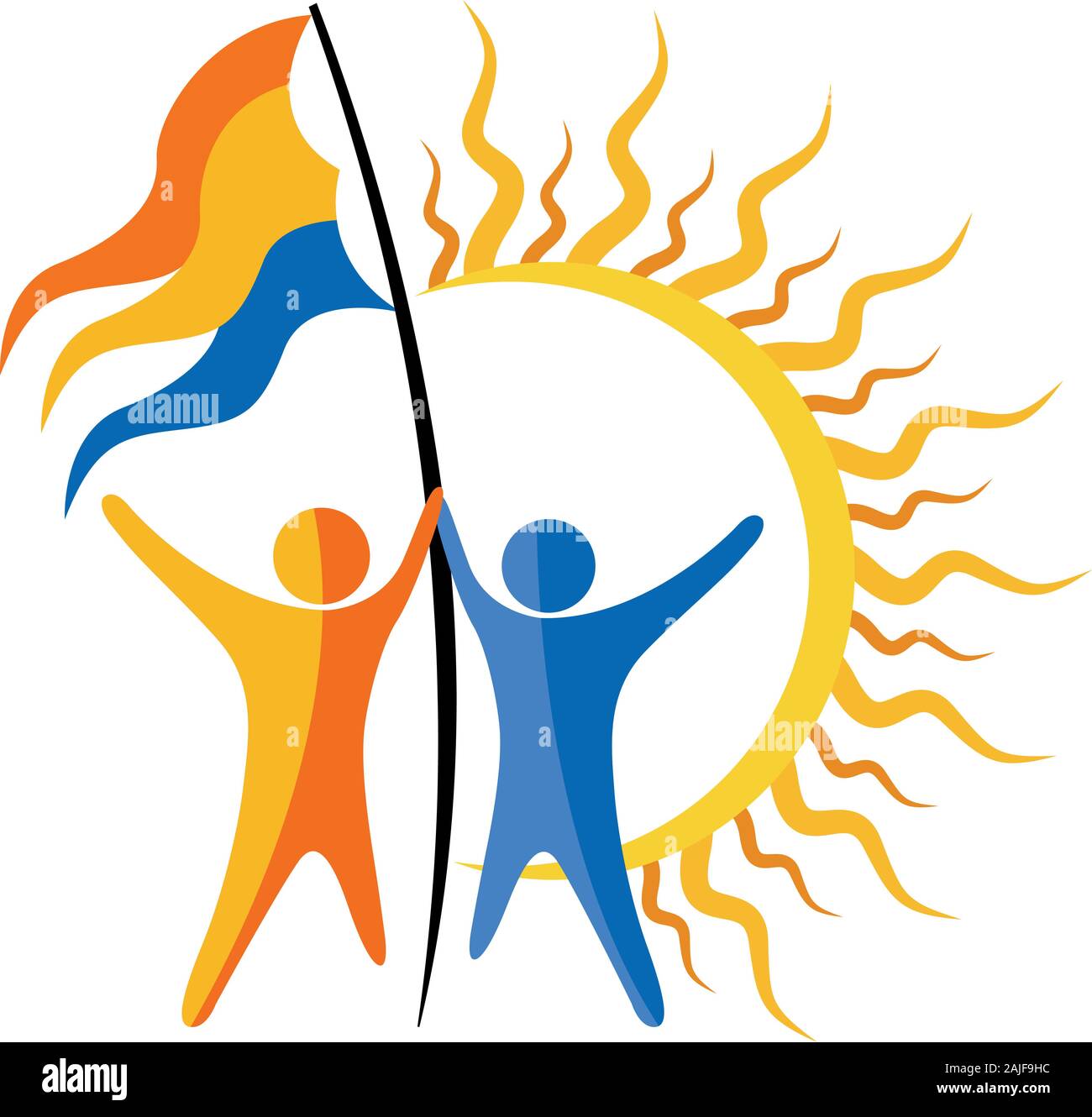 Lifting flag hi-res stock photography and images - Alamy