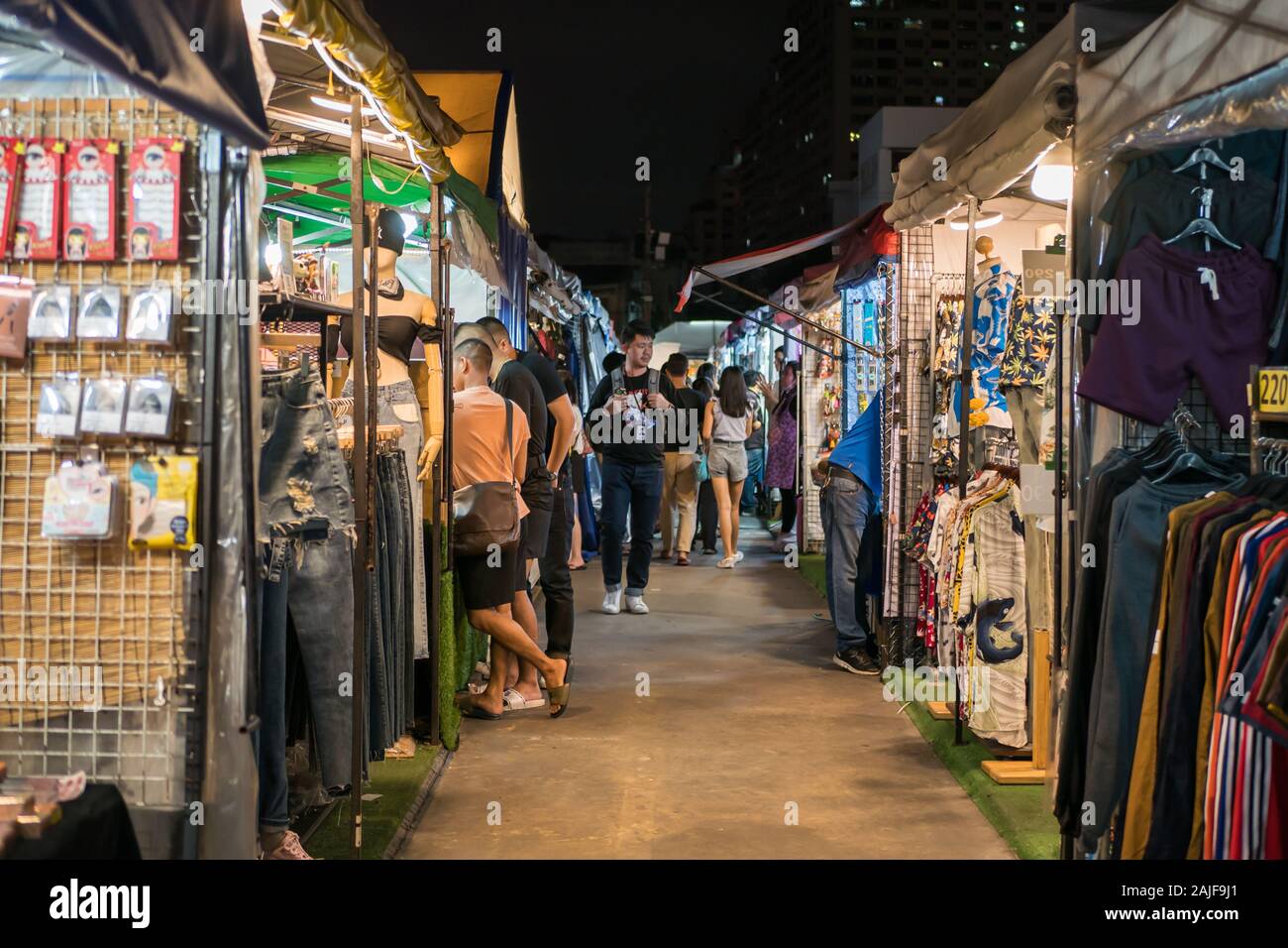 Bangkok,Thailand - Nov 1,2019 :People can seen exploring and shopping ...