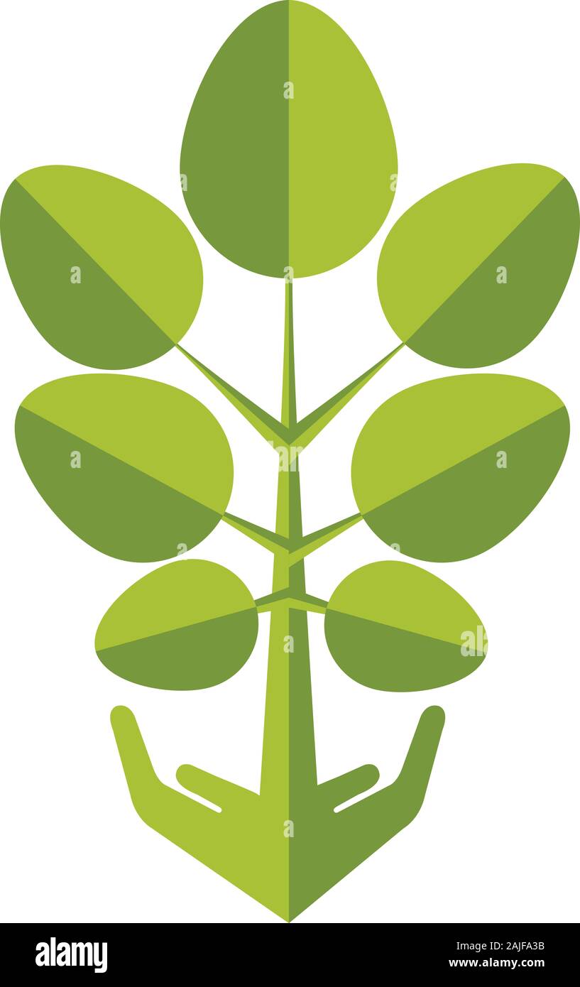 hand plant logo Stock Photo - Alamy