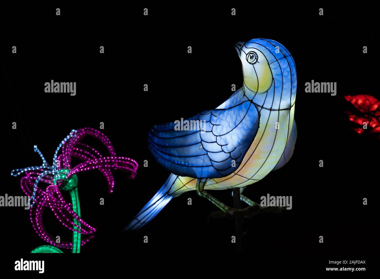 Blue light installation hi-res stock photography and images - Alamy