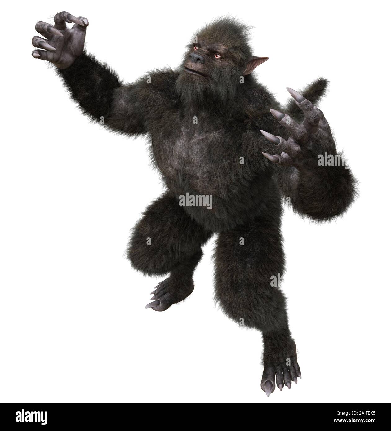 Werewolf Lycan isolated on white background 3d illustration Stock Photo ...