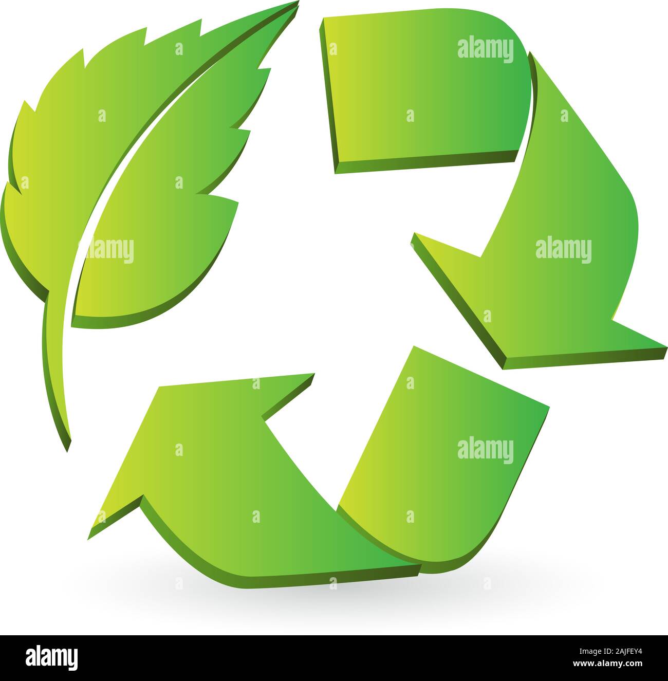 Eco recycle logo Stock Photo - Alamy