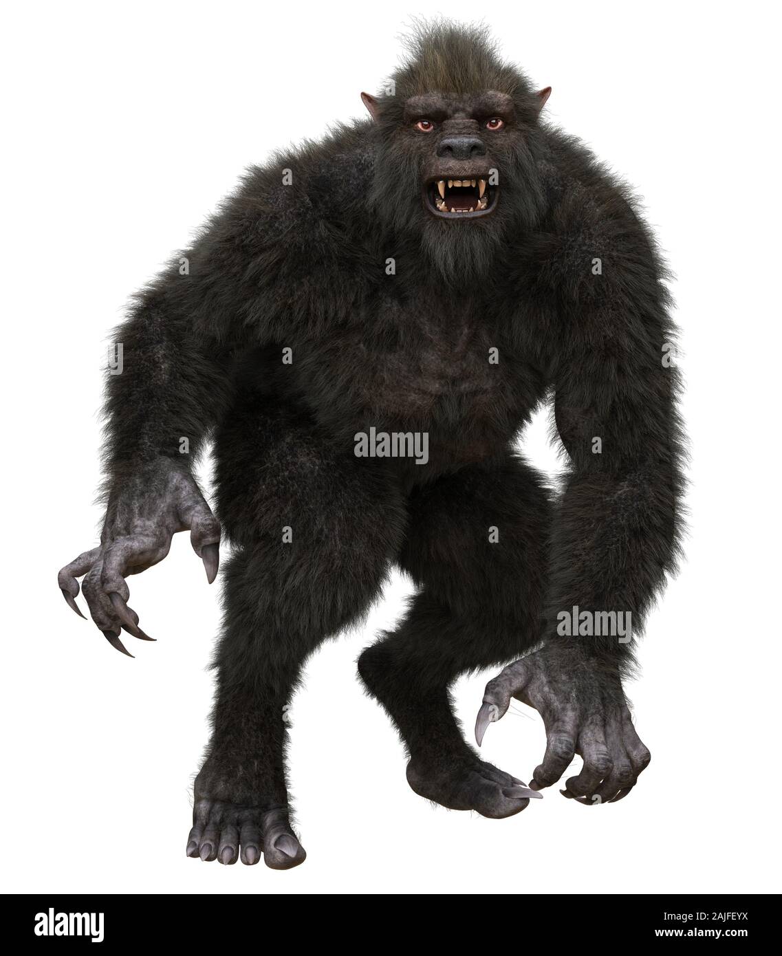 Werewolf Lycan isolated on white background 3d illustration Stock Photo ...