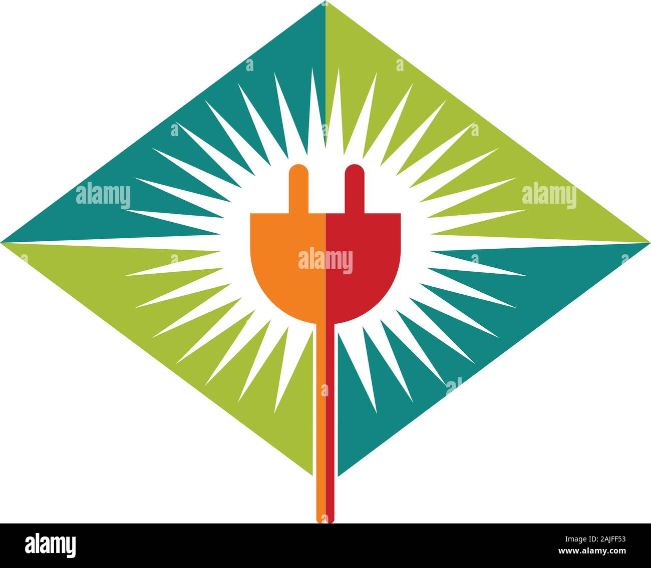 power plug logo Stock Photo - Alamy