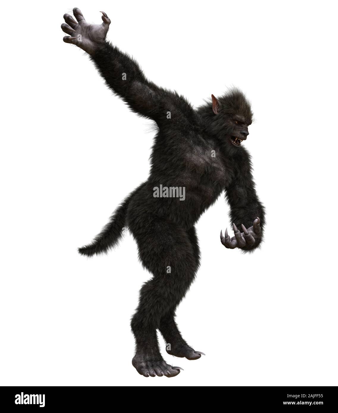 Werewolf Lycan isolated on white background 3d illustration Stock Photo ...
