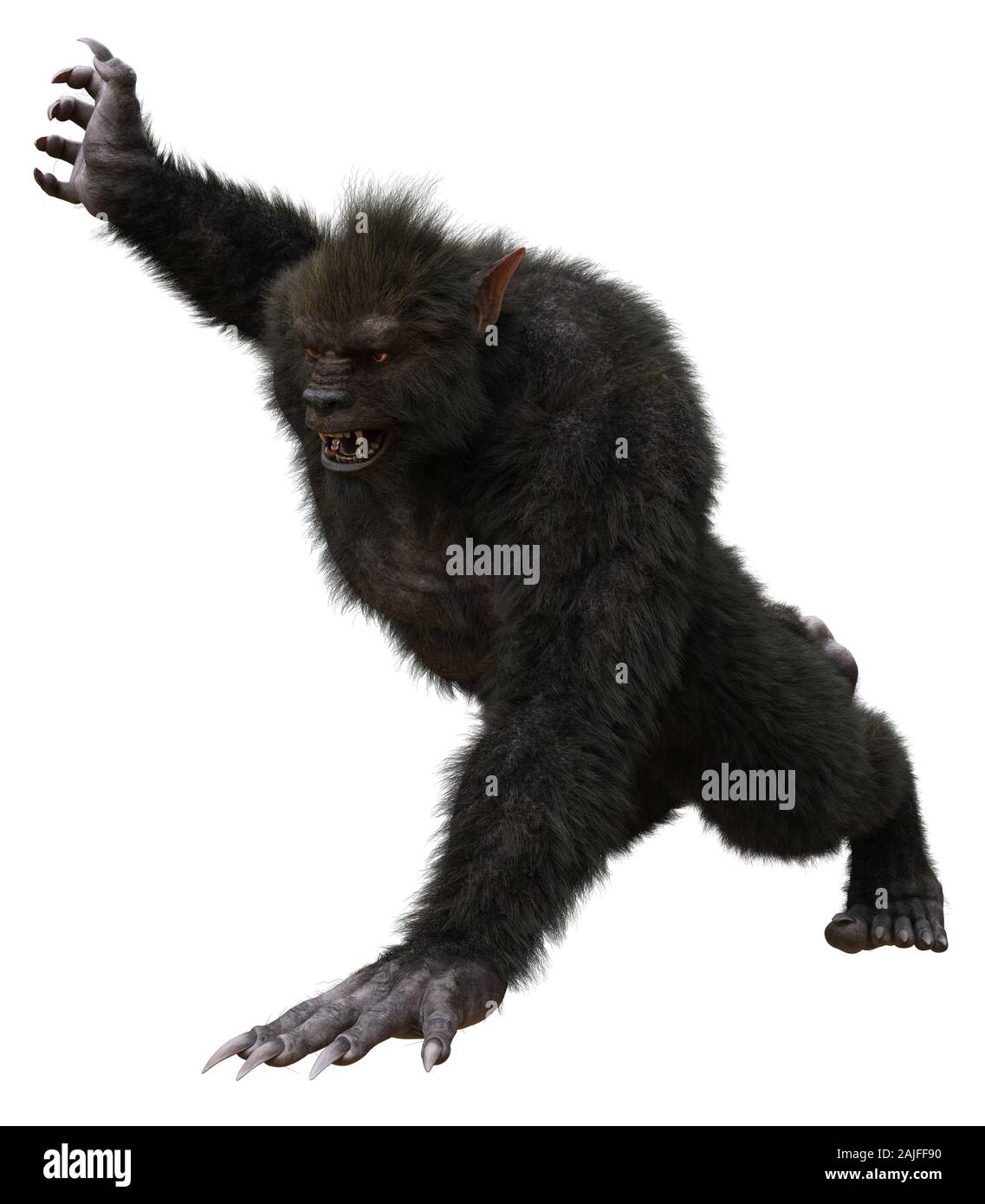 Werewolf Lycan isolated on white background 3d illustration Stock Photo ...