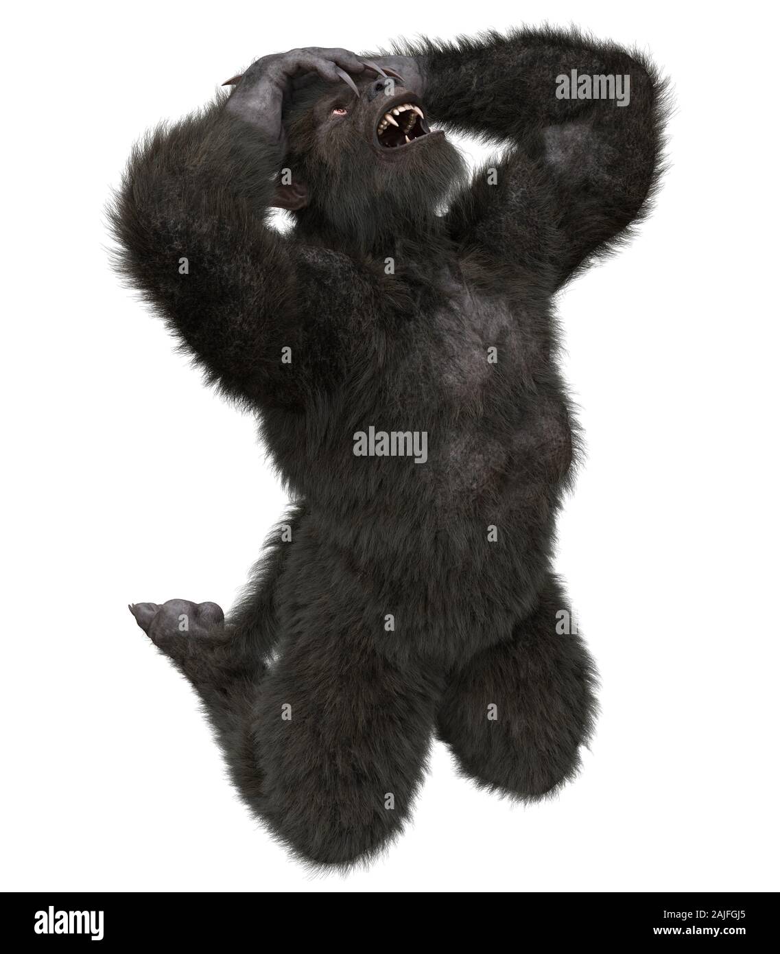 Lycan Werewolf isolated on white background 3d illustration Stock Photo ...